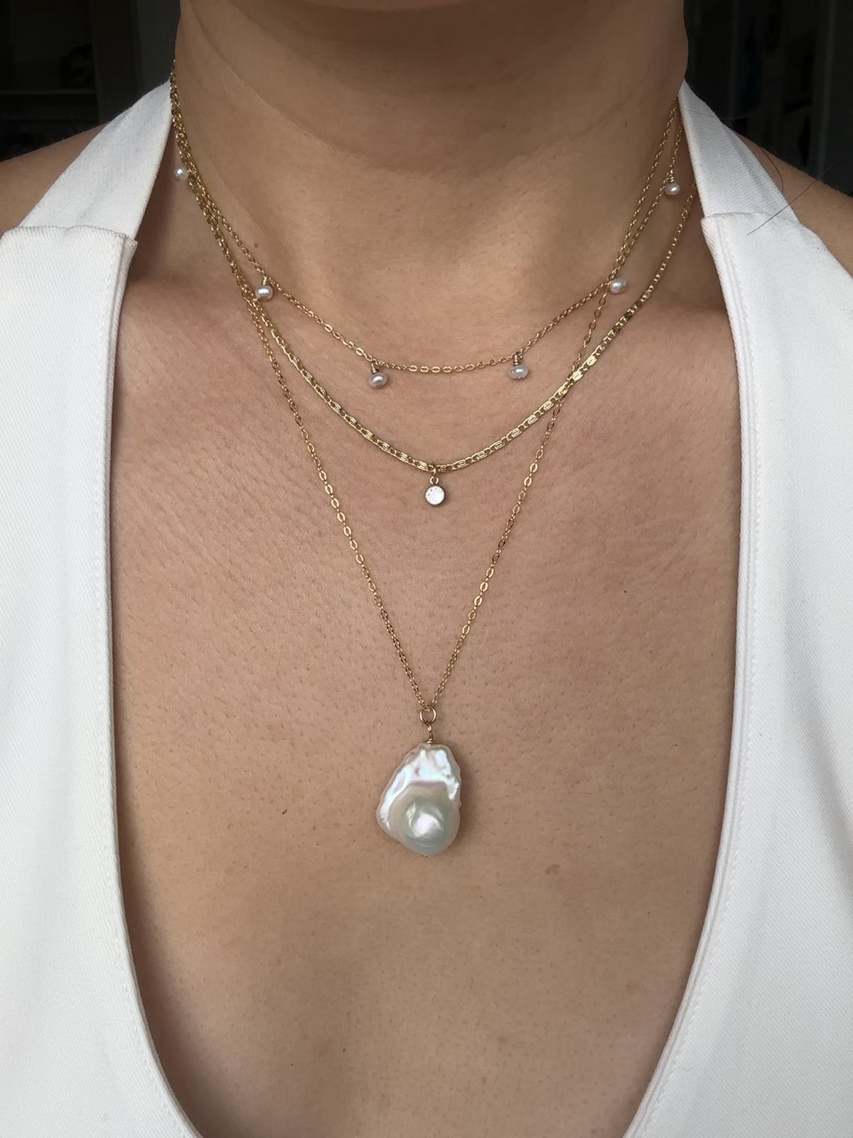 Kimberly Pearl Necklace